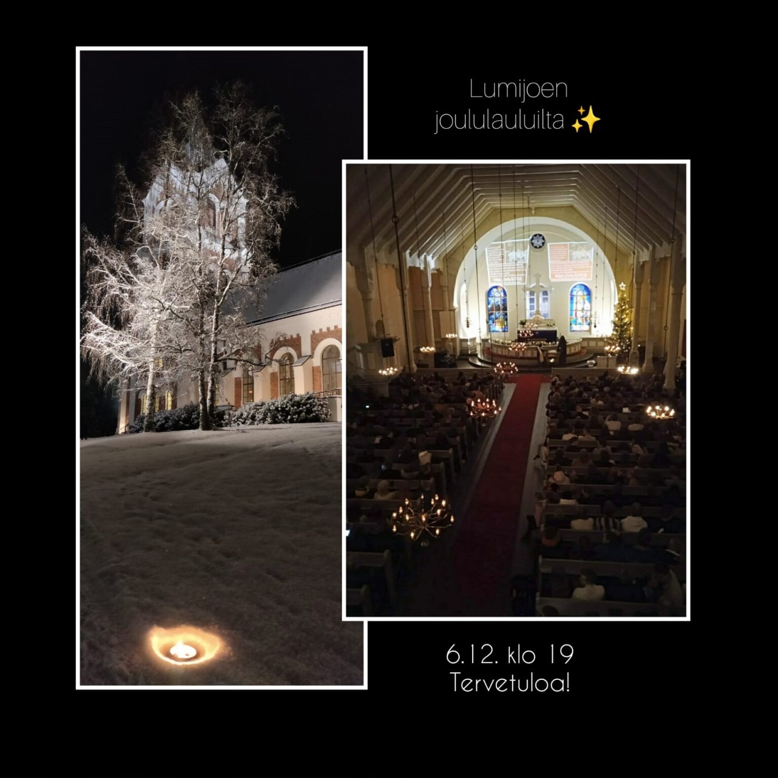 Joululauluilta kirkossa - Lumijoki