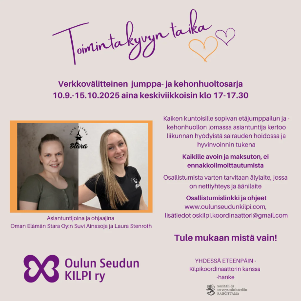 Toimintakyvyn taika: liikunta- ja kehonhuoltosarja - Lumijoki